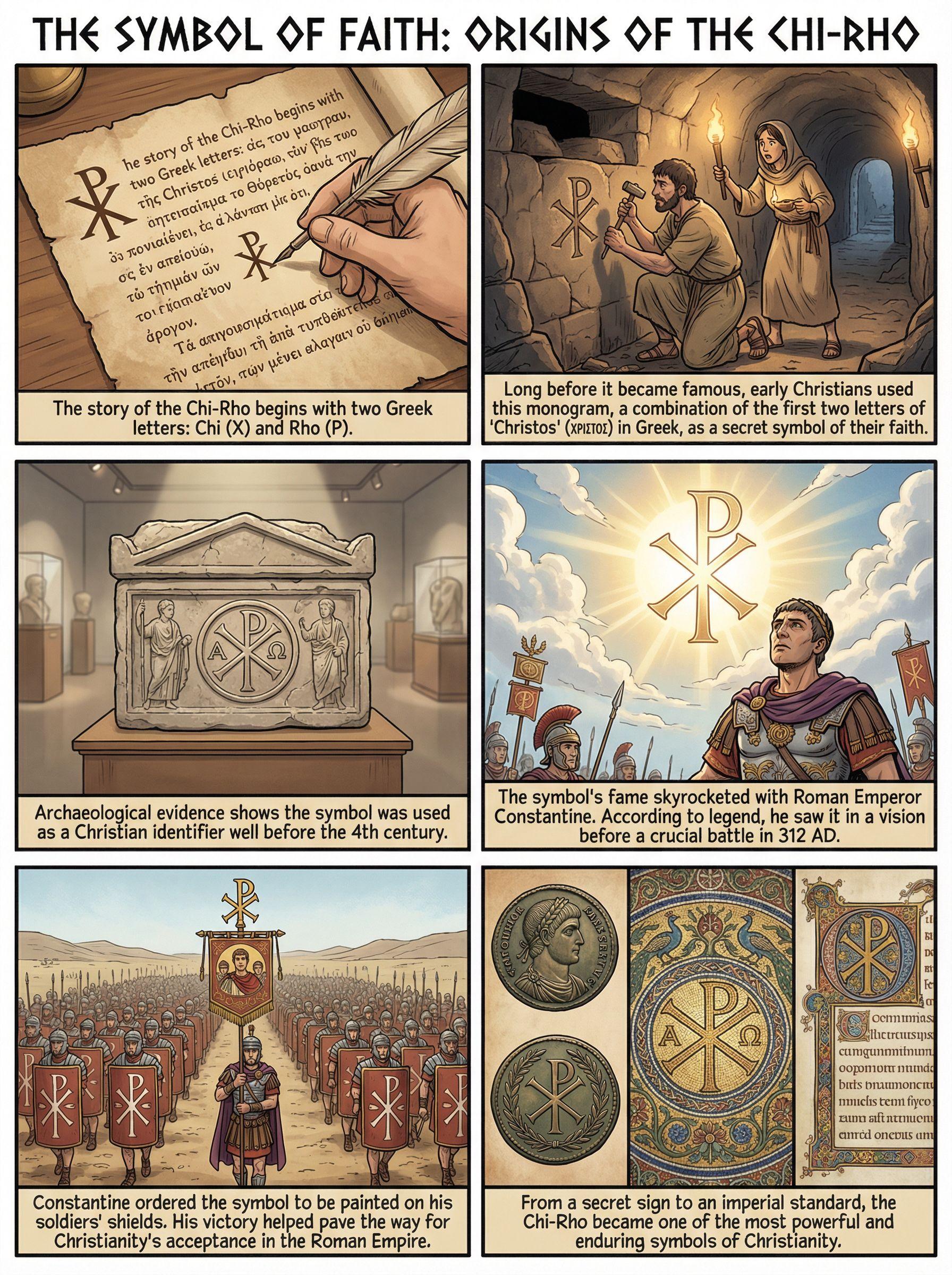 What Is the Meaning and Legend Behind the Chi-Rho Symbol?