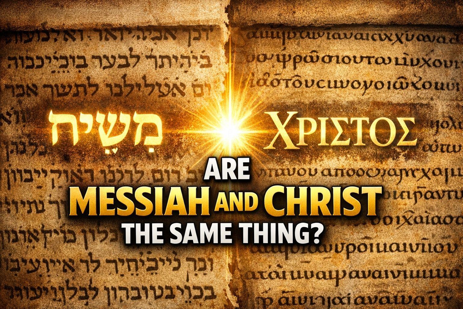Are “Messiah” and “Christ” the Same Thing?