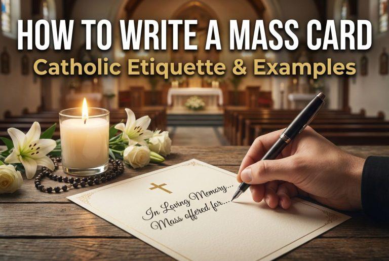 How Do You Write a Mass Card?