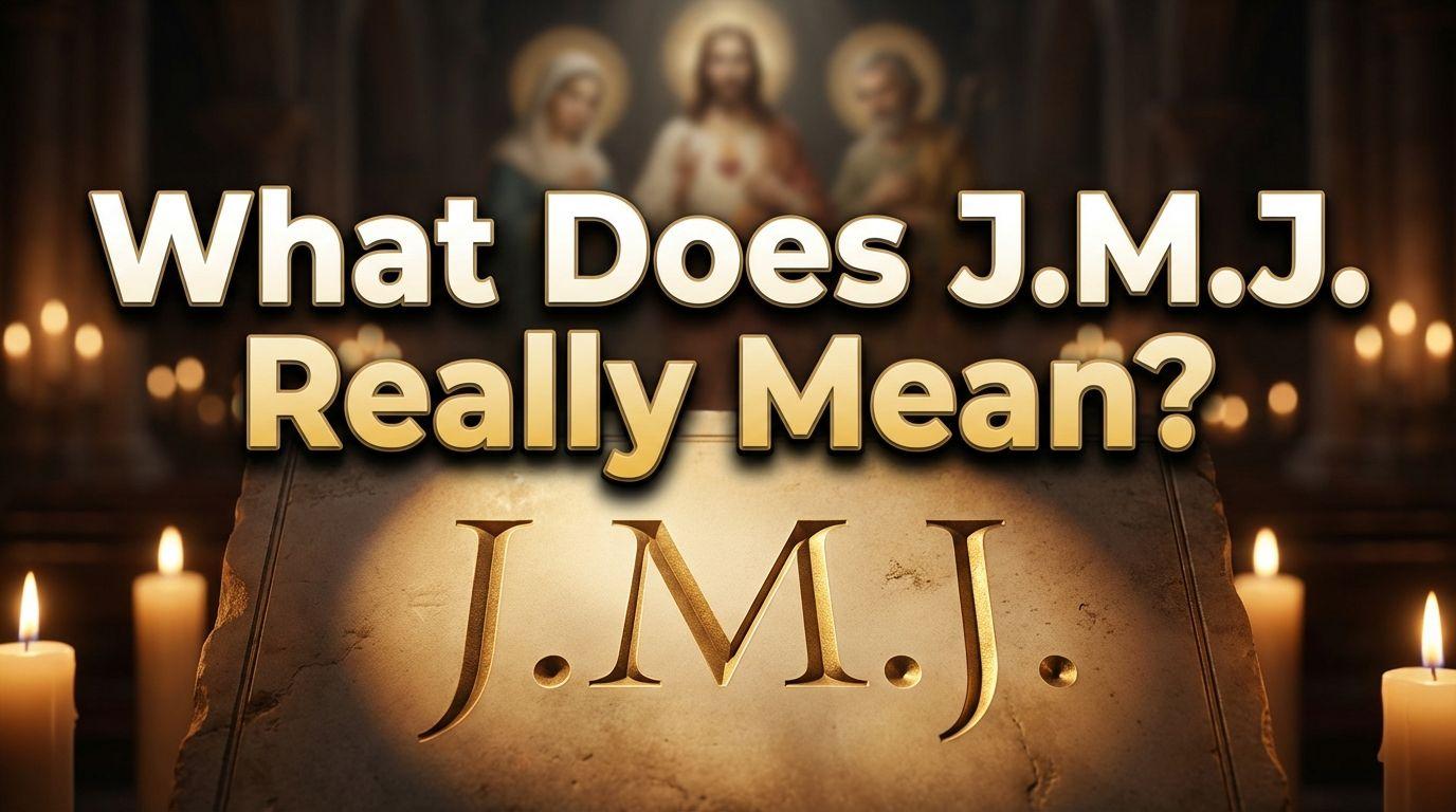 What Does J.M.J. Really Mean?