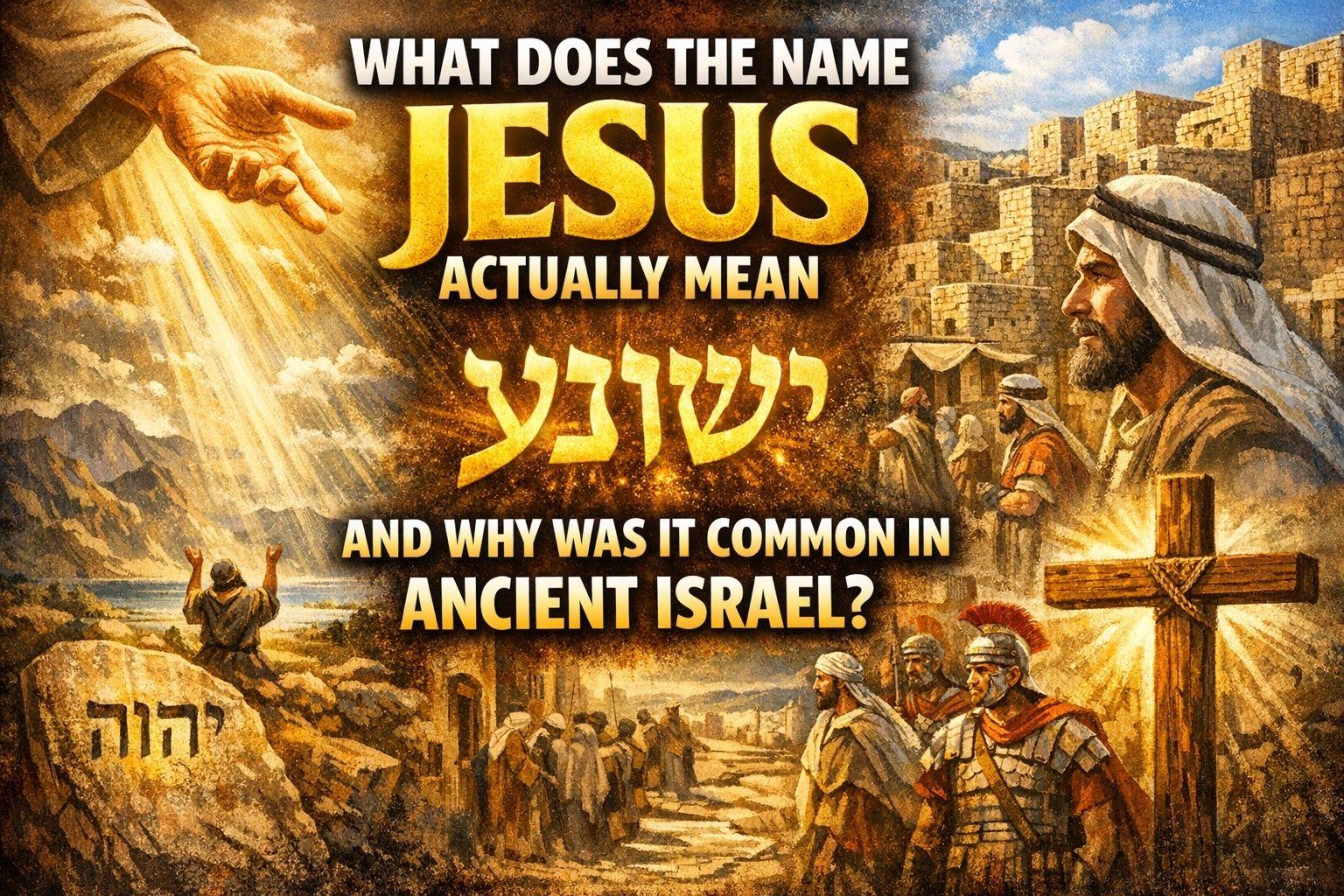 What Does the Name Jesus Actually Mean and Why Was It Common in Ancient ...