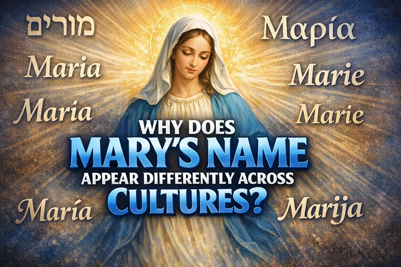Why Does Mary’s Name Appear Differently Across Cultures?