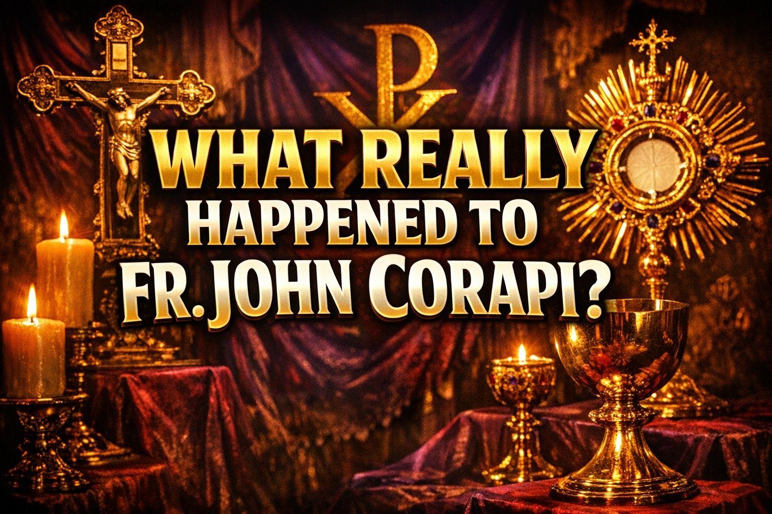 What Really Happened to Fr. John Corapi?